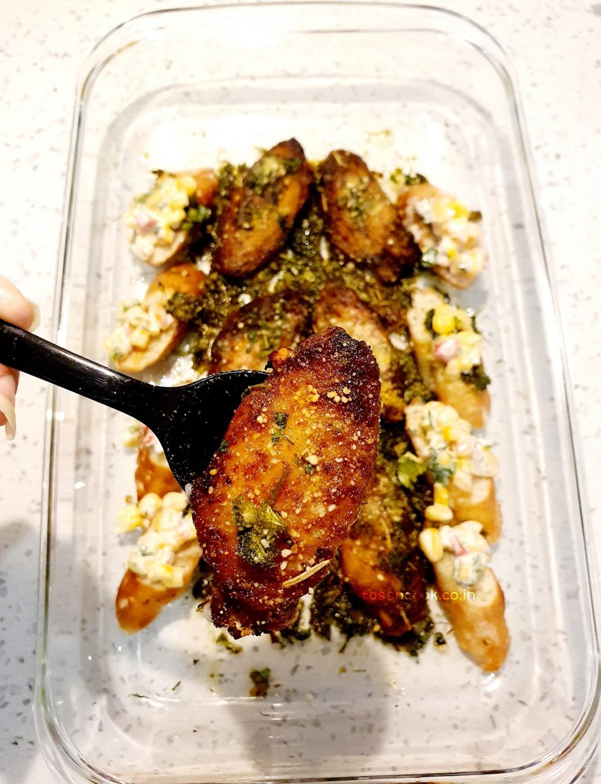 Baked Garlic Parmesan Chicken Wings with Crispy Parsley – TossandCook™